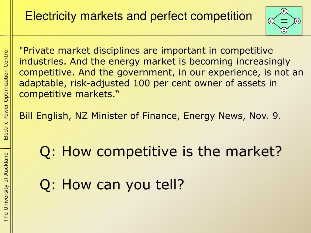 PPT - Addressing Risks in Electricity Markets Through Perfect ...
