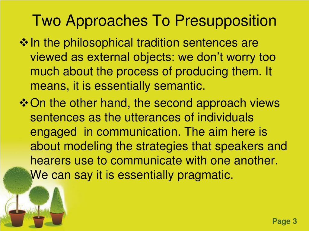 PPT - Presupposition By Rina Husnaini Febriyanti PowerPoint ...