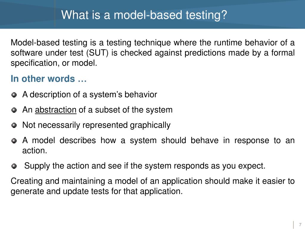 PPT - Model-Based Testing Harvey Alexian Anthony Arnold PowerPoint ... PPT - Model-Based Testing Harvey Alexian Anthony Arnold PowerPoint ...