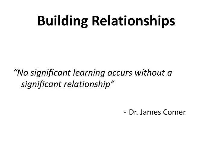 PPT - “No significant learning occurs without a significant ...