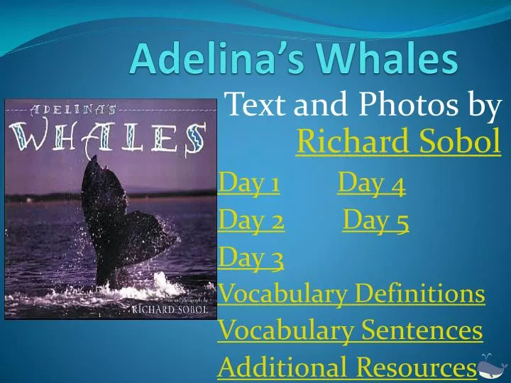 PPT - Adelina’s Whales PowerPoint Presentation, free download - ID:2451968