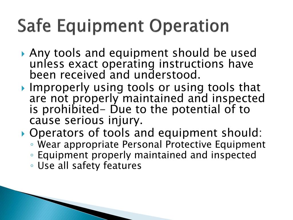 PPT - Equipment and Shop Safety PowerPoint Presentation, free download ...
