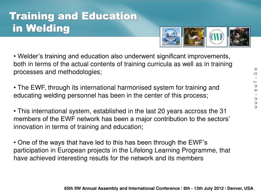PPT - New Approaches to Welding Education and Training PowerPoint ...