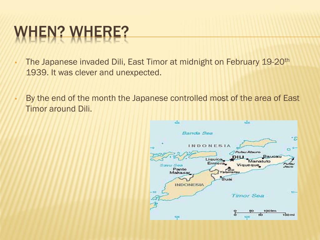 PPT - Japanese invasion of east timor Mark berezdecky and thomas ...