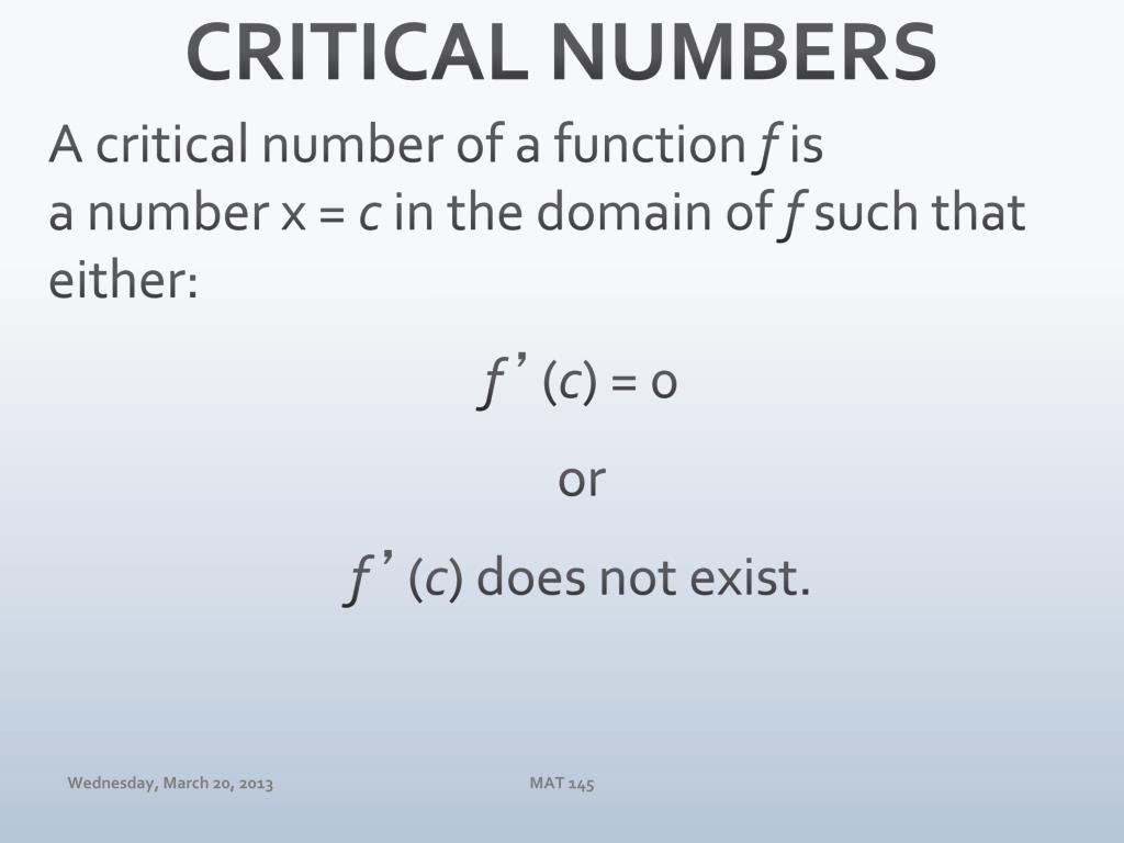 PPT - Calculus I (MAT 145) Dr. Day Wednesday March 20, 2013 PowerPoint ...