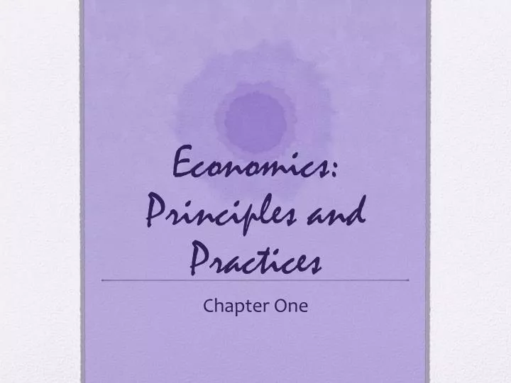 PPT - Economics: Principles and Practices PowerPoint Presentation, free ...