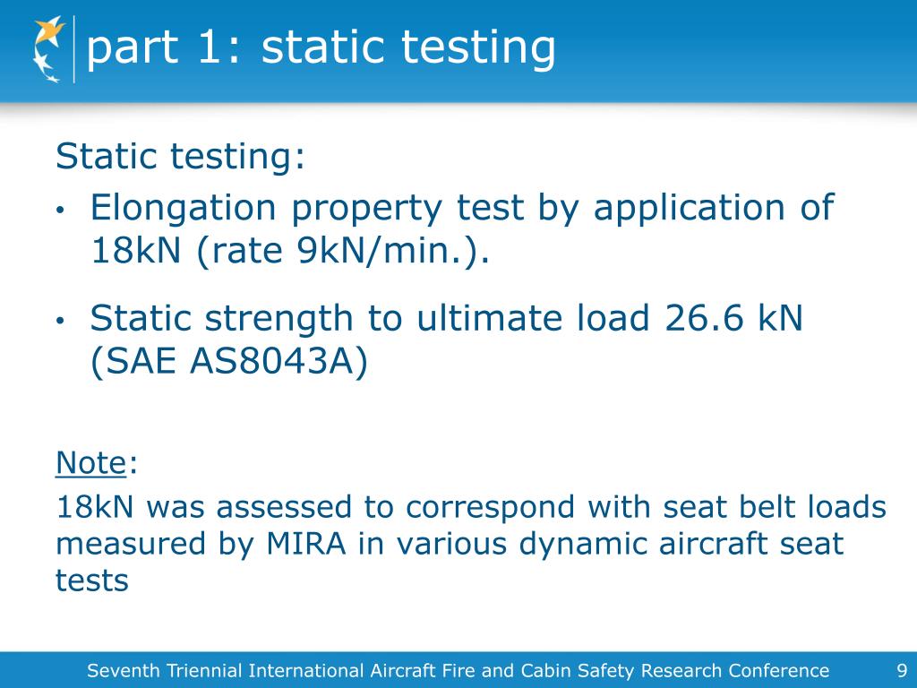 PPT - EASA research project: Seat Belt Degradation PowerPoint ...
