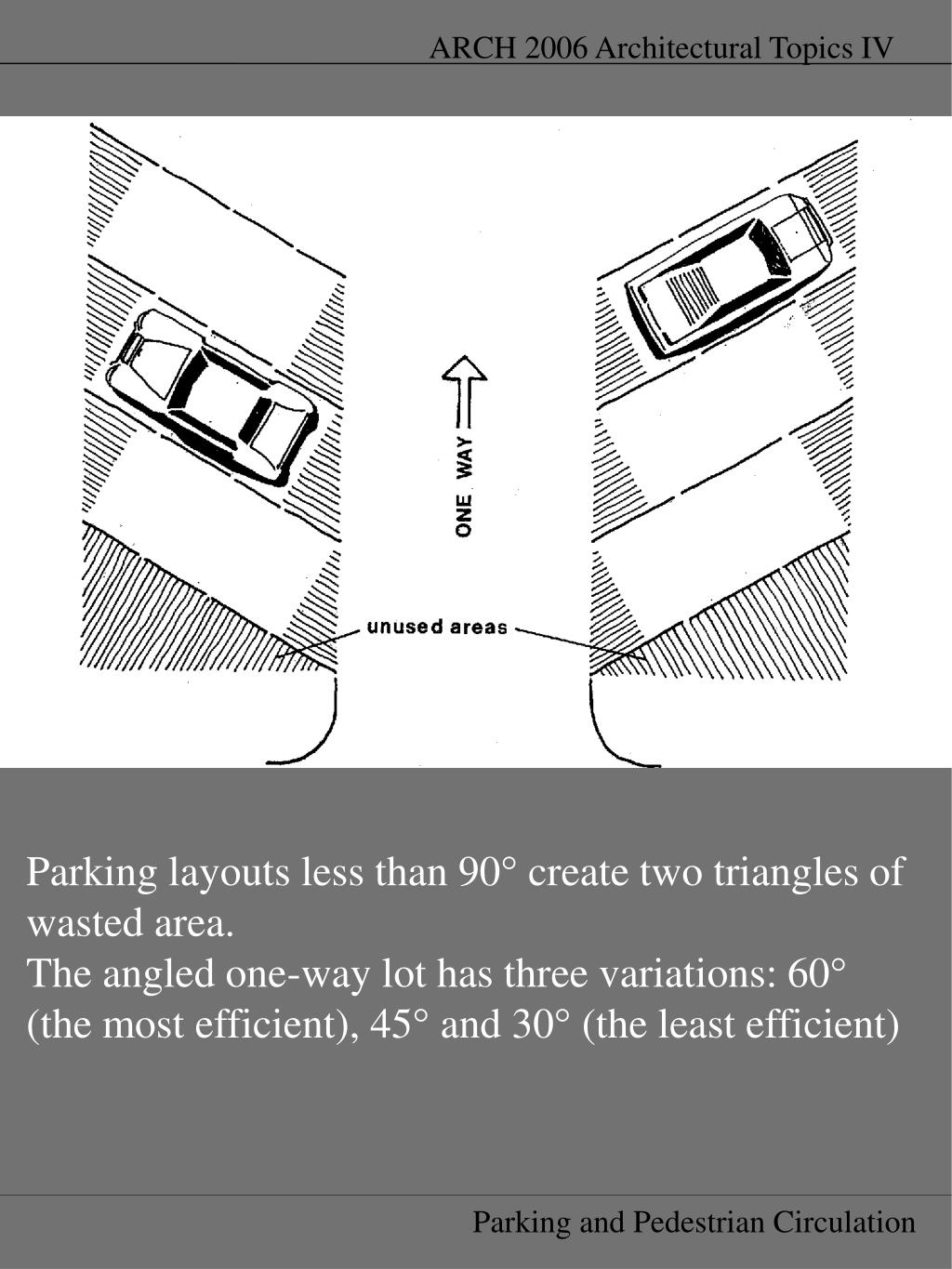 PPT - Parking Stall Dimensions Typical parking space: 9 ft x 18 ft to ...
