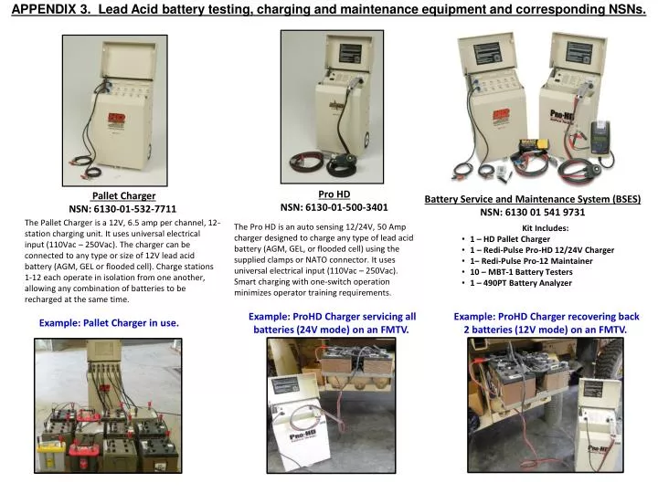 PPT - Battery Service and Maintenance System (BSES) NSN: 6130 01 541 ...