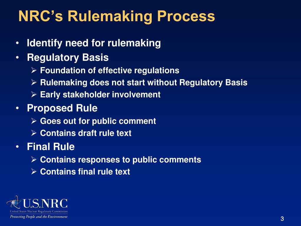 PPT - U.S. Nuclear Regulatory Commission Radiation Safety Standards ...