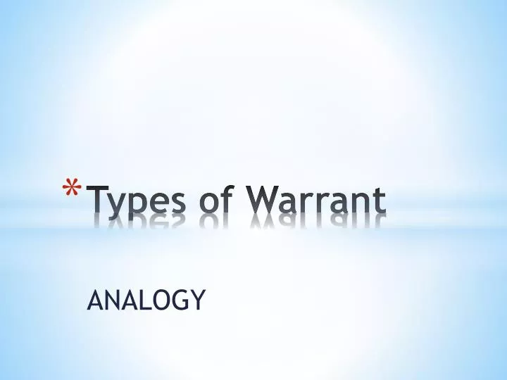 PPT - Types of Warrant PowerPoint Presentation, free download - ID:2455289