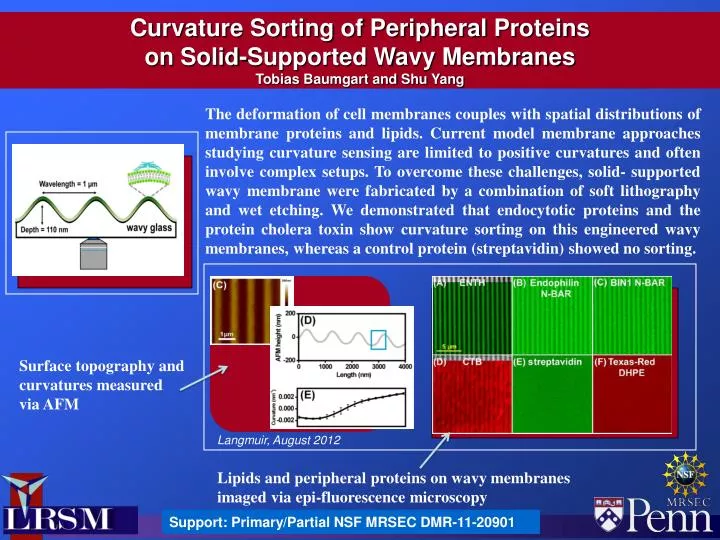 PPT - Support: Primary/Partial NSF MRSEC DMR-11-20901 PowerPoint ...