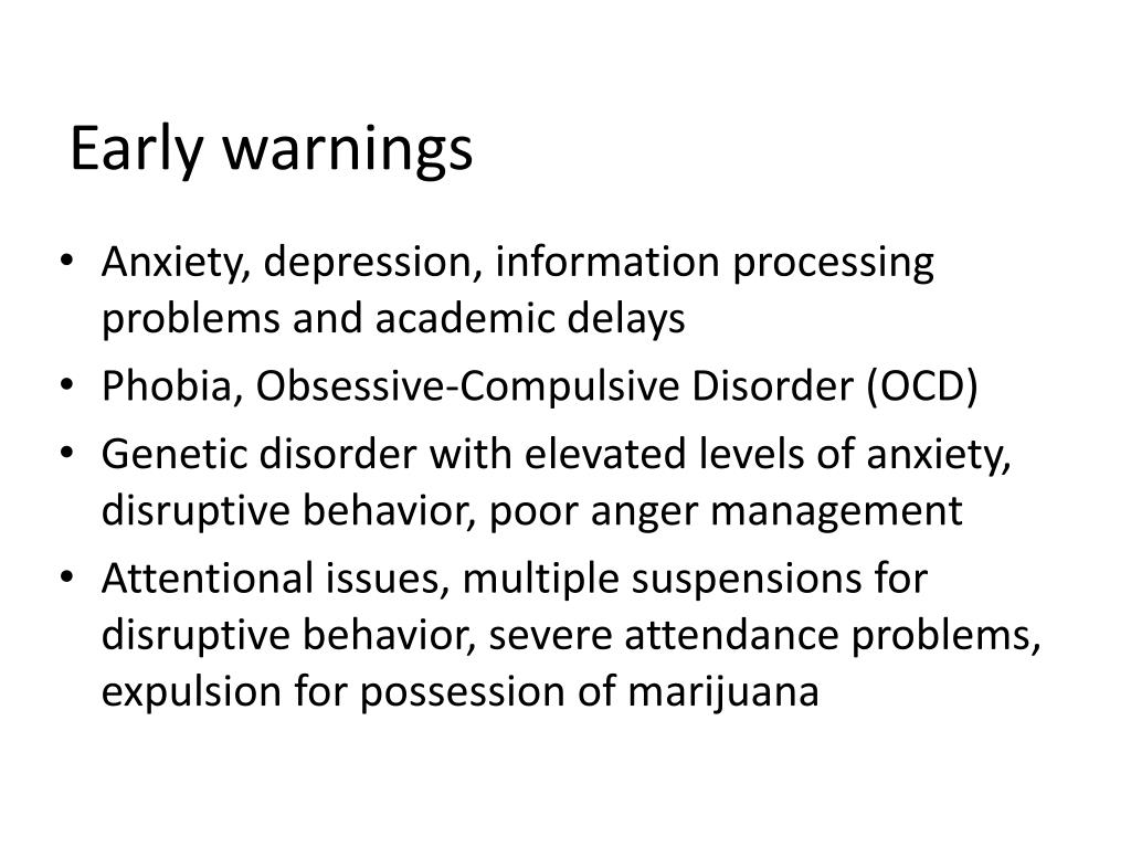PPT - Missed early warning signs and children’s mental health ...