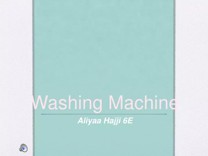 PPT - Washing Machine PowerPoint Presentation, free download - ID:2455488