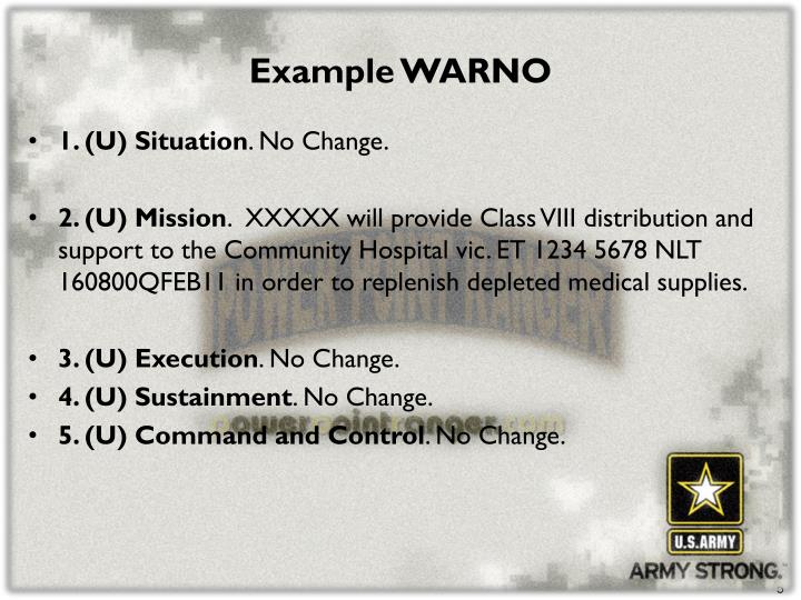 PPT - Issue a Warning Order PowerPoint Presentation - ID:2456050