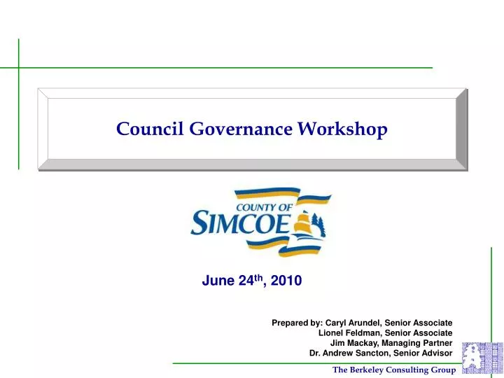 PPT - Council Governance Workshop PowerPoint Presentation, free ...