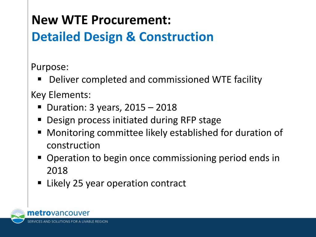 PPT - Metro Vancouver New Waste-to-Energy Capacity Project Update ...