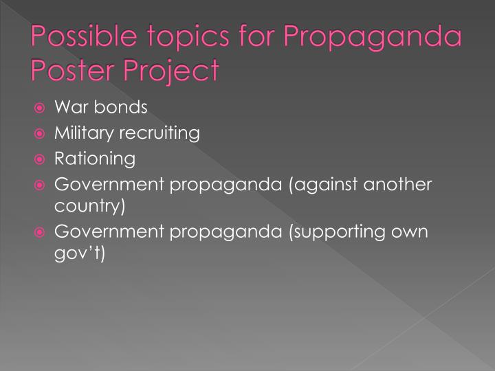 PPT - Wartime Propaganda PowerPoint Presentation - ID:2456257