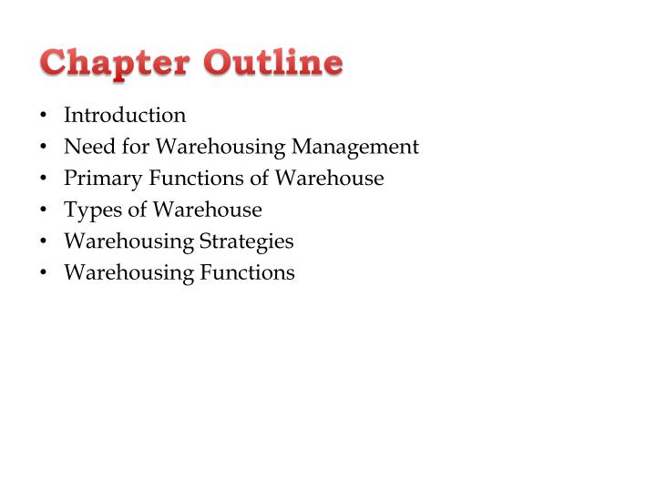 PPT - WAREHOUSE MANAGEMENT PowerPoint Presentation - ID:2456472