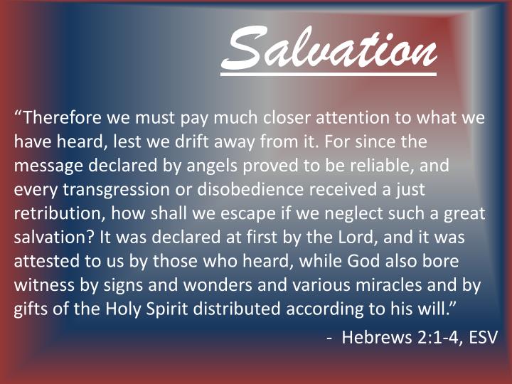 PPT - The Great Salvation PowerPoint Presentation - ID:2457156