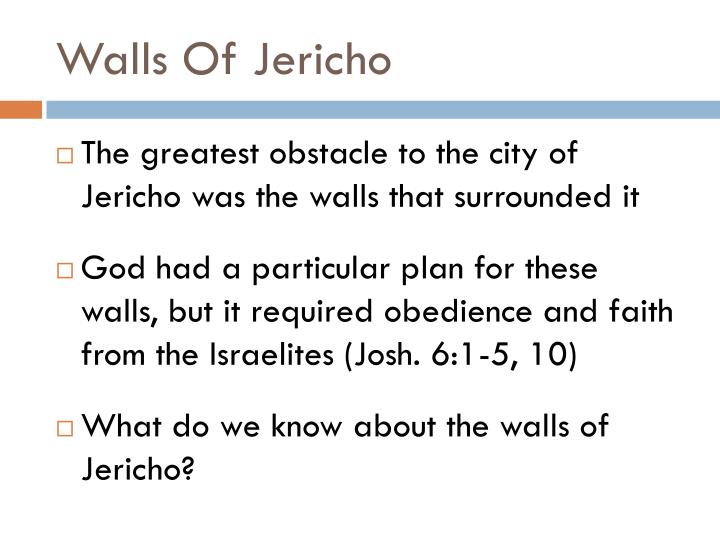 PPT - Walls Of Jericho PowerPoint Presentation - ID:2457626