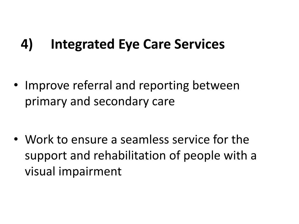 PPT - Together for Eye Health Care National Eye Health Care Service ...