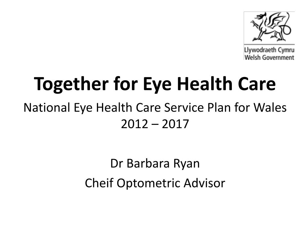 PPT - Together for Eye Health Care National Eye Health Care Service ...
