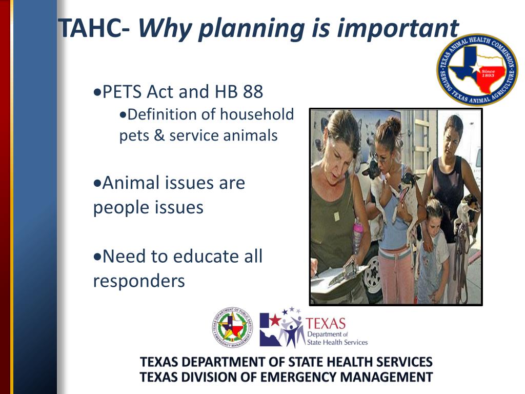 PPT - TAHC Texas Animal Health Commission: Community Planning and ...