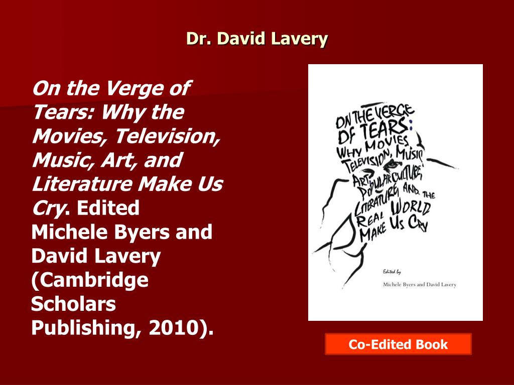 PPT - Dr. David Lavery Professor of English & Popular Culture Middle ...