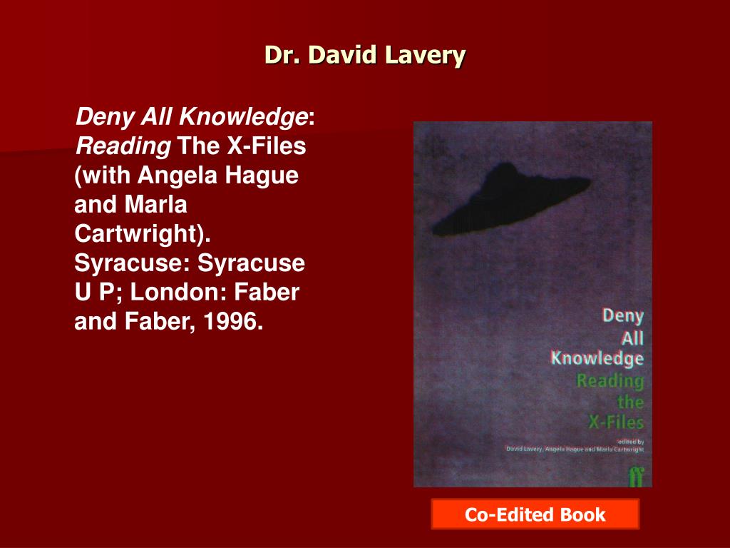 PPT - Dr. David Lavery Professor of English & Popular Culture Middle ...