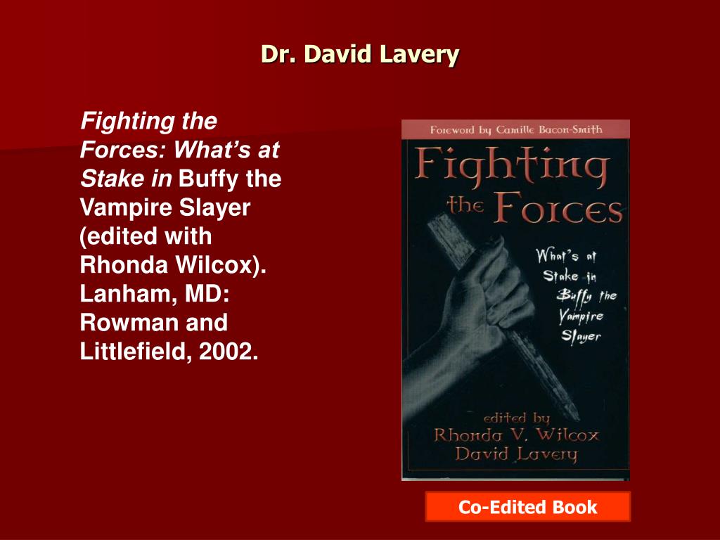 PPT - Dr. David Lavery Professor of English & Popular Culture Middle ...