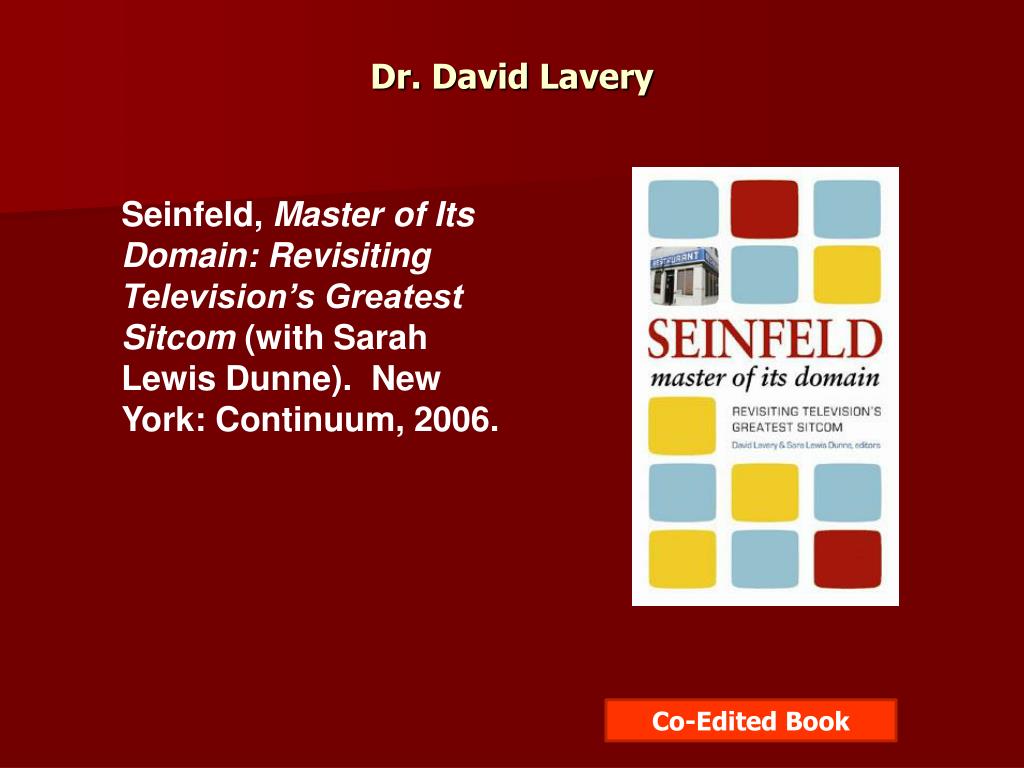 PPT - Dr. David Lavery Professor of English & Popular Culture Middle ...