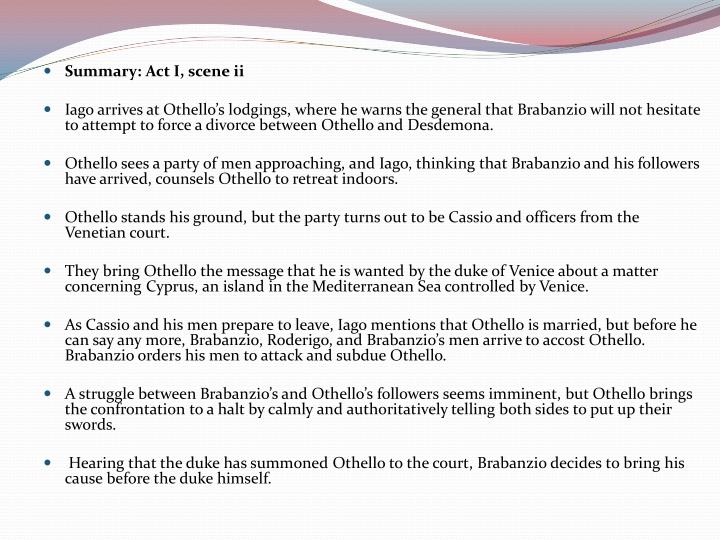 PPT - Othello Act 1, scenes 1-2 PowerPoint Presentation - ID:2458878