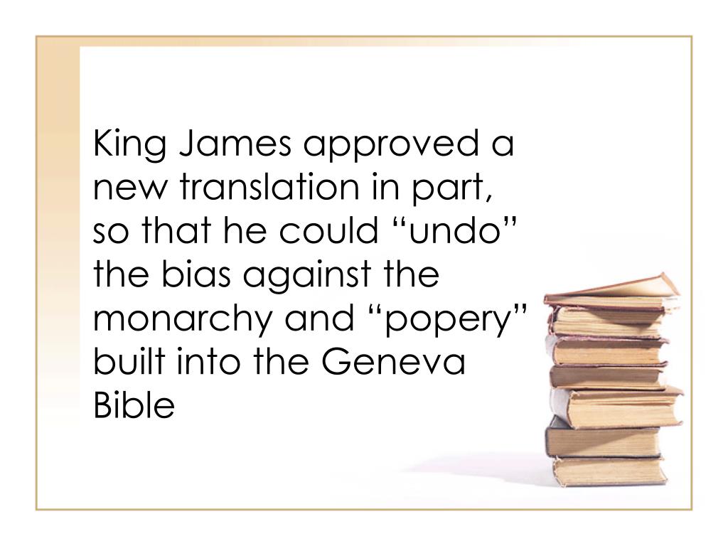 PPT - The Story of Our King James Bible PowerPoint Presentation, free ...