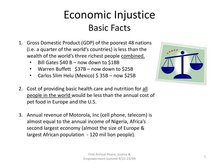 PPT - Economic Injustice Basic Facts PowerPoint Presentation, free ...