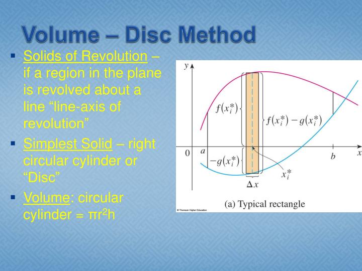 PPT - Volume – Disc & Washer Methods & Cross Sections PowerPoint ...