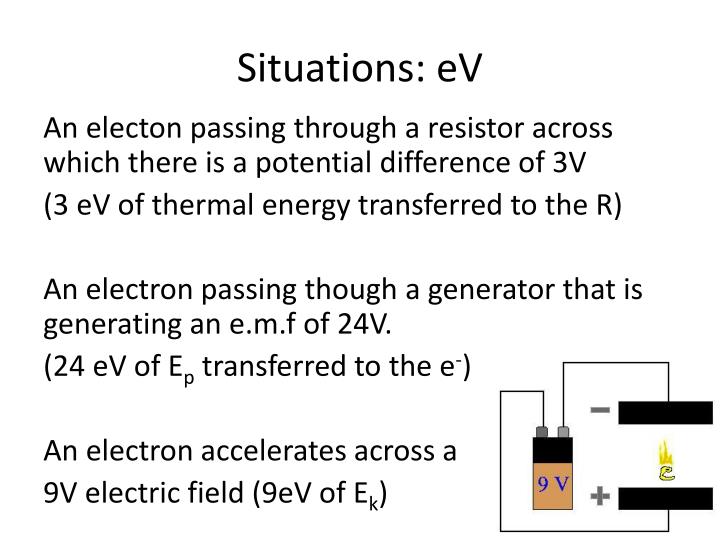 PPT - The electron-volt: eV PowerPoint Presentation - ID:2459817