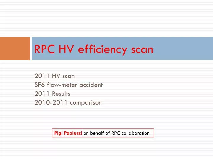 PPT - RPC HV efficiency scan PowerPoint Presentation, free download ...