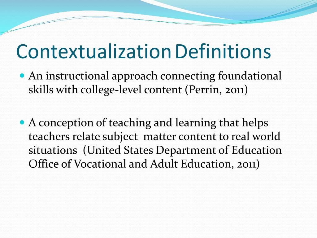 Ppt Contextualized Learning Module Design Workshop Powerpoint