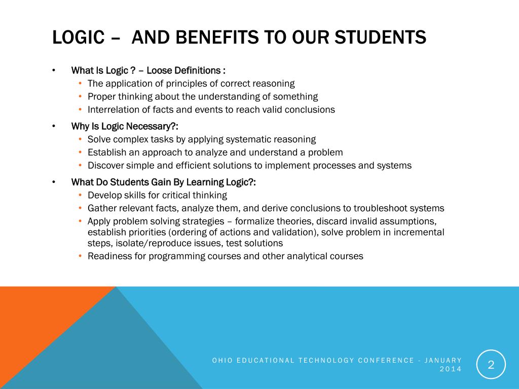 PPT - Using Visual Logic To Teach A First Course In Programming Logic ... PPT - Using Visual Logic To Teach A First Course In Programming Logic ...