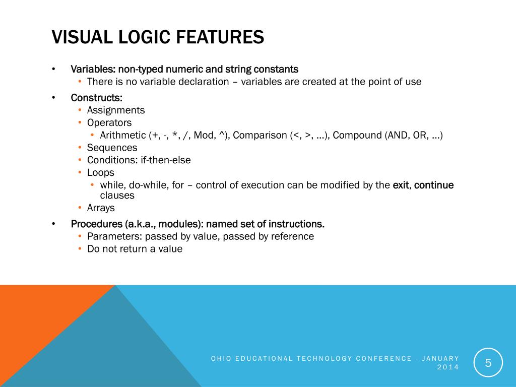 PPT - Using Visual Logic To Teach A First Course In Programming Logic ... PPT - Using Visual Logic To Teach A First Course In Programming Logic ...