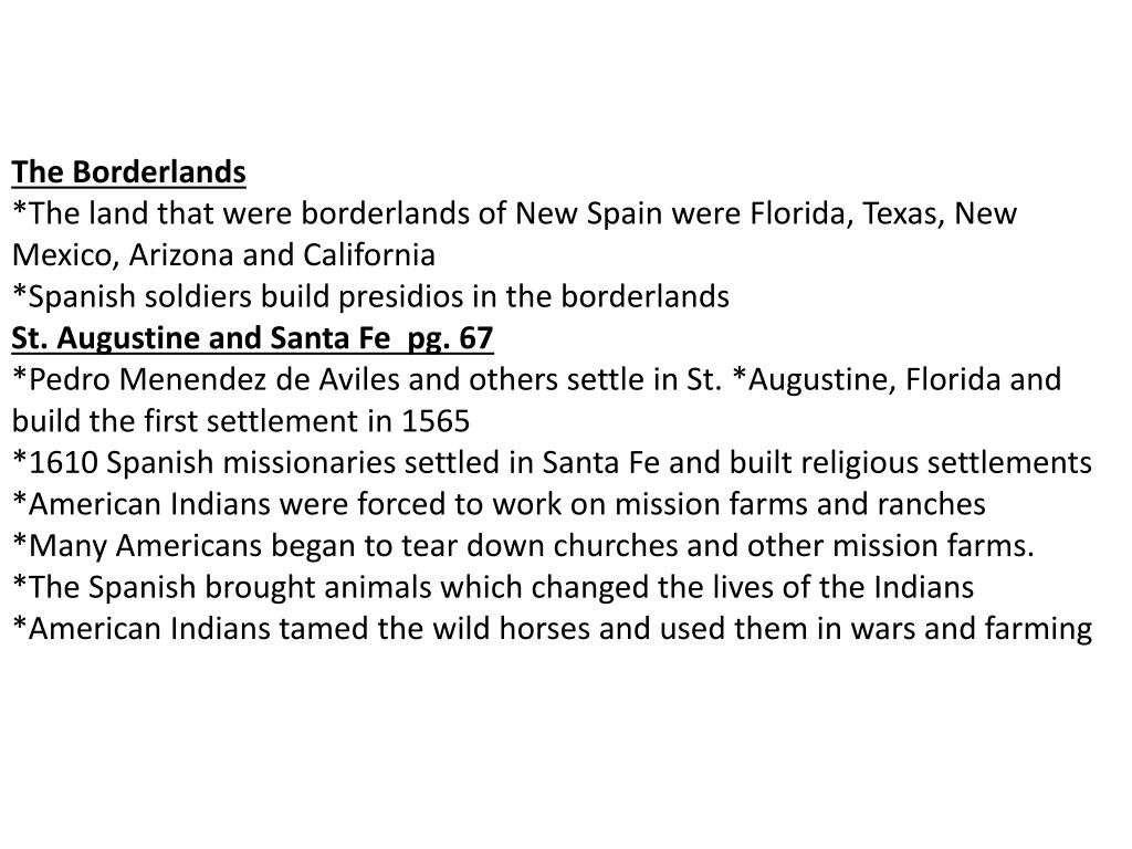 PPT - New Spain pg. 66 *Spain founded the colony of New Spain in 1535 ...