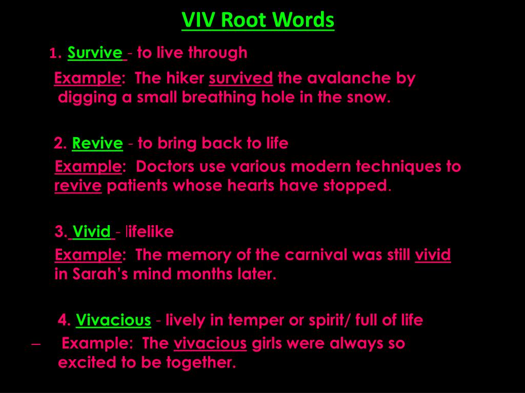 PPT Greek And Latin Root Words Viv Mort Mor PowerPoint Presentation PPT Greek And Latin Root Words Viv Mort Mor PowerPoint Presentation