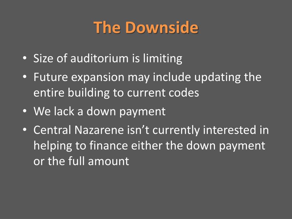 PPT - Initial – Westside Community Conference Center 108 th & Grover ...