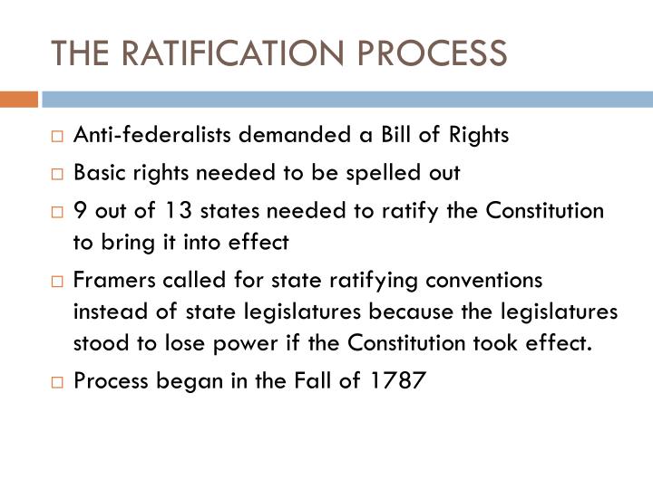 PPT - CHAPTER 5-3 RATIFYING THE CONSTITUTION PowerPoint Presentation ...