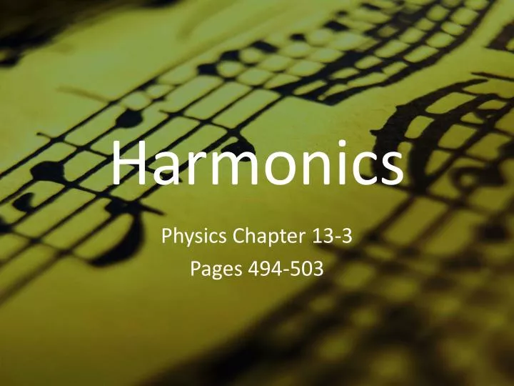 PPT - Harmonics PowerPoint Presentation, free download - ID:2461484