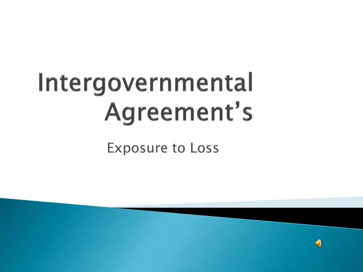 PPT - Intergovernmental Agreement’s PowerPoint Presentation, free ...