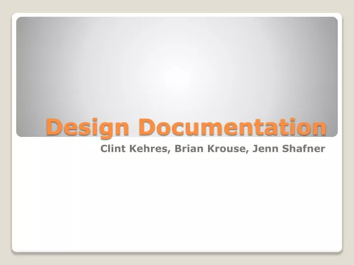 PPT - Design Documentation PowerPoint Presentation, free download - ID ...