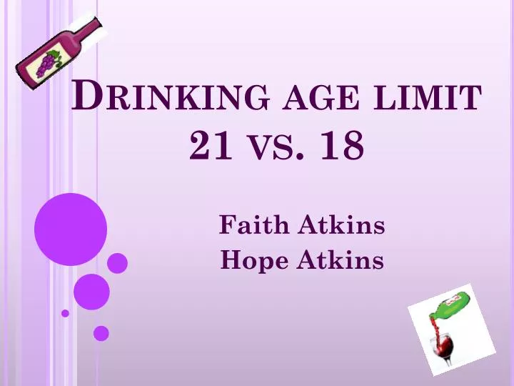PPT - Drinking age limit 21 vs. 18 PowerPoint Presentation, free ...
