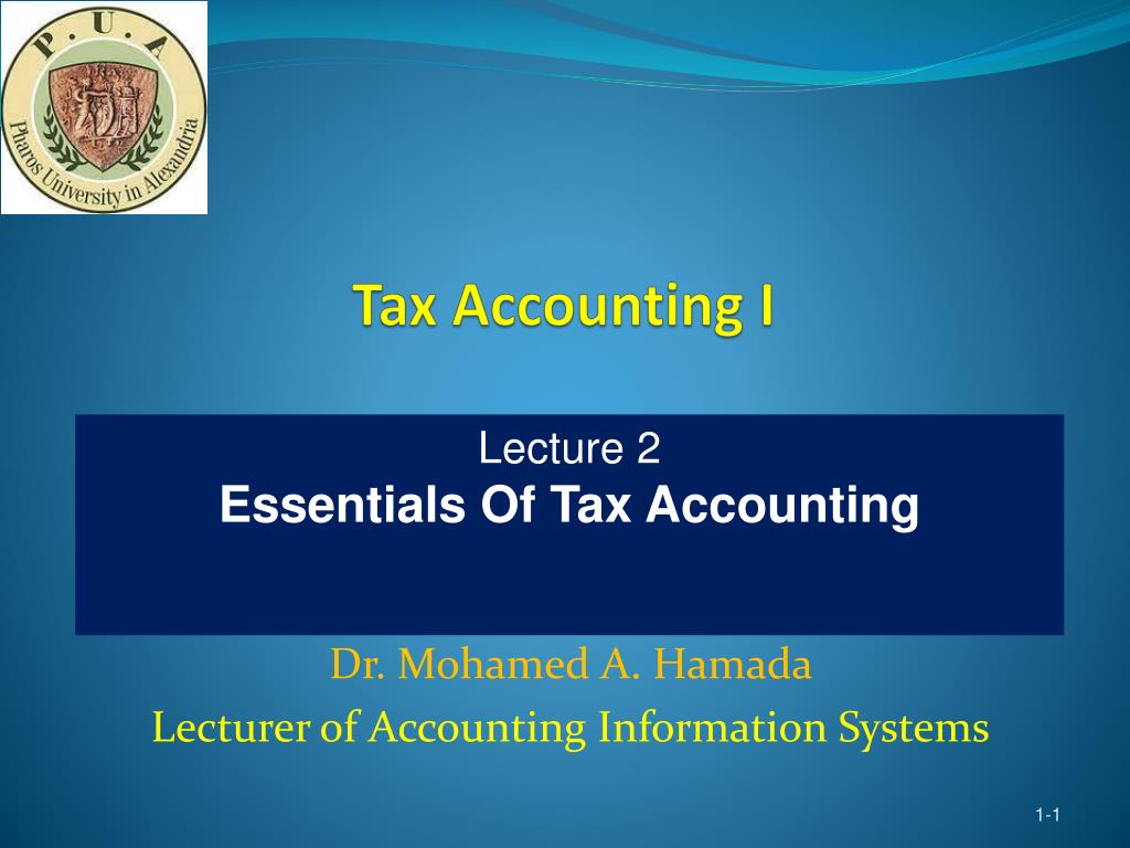 PPT - Tax Accounting I PowerPoint Presentation, free download - ID:2462974